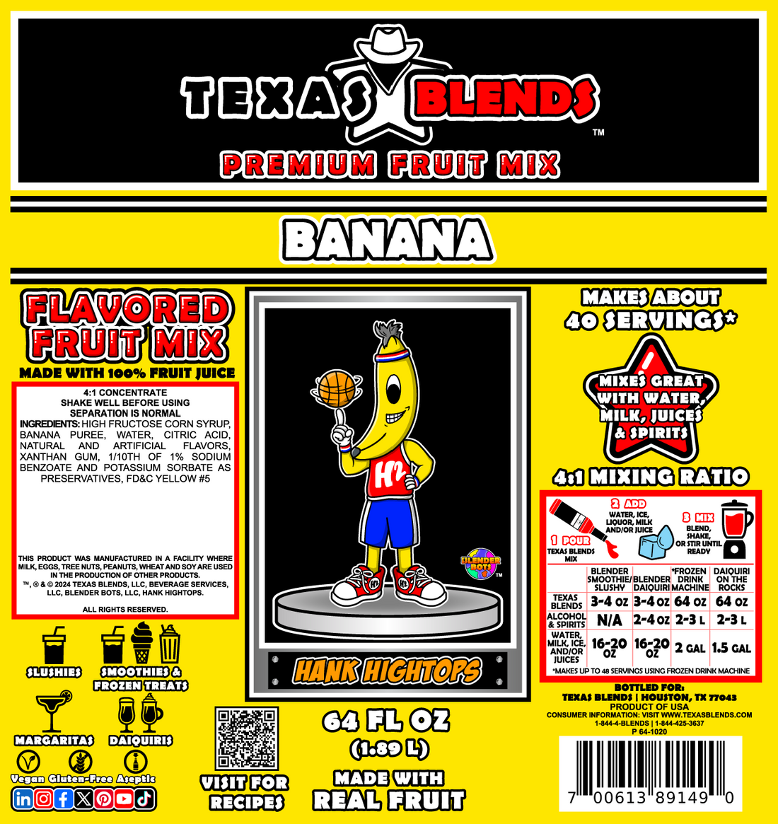 PREMIUM FRUIT MIX - 64OZ 6 PACK – Texas Blends